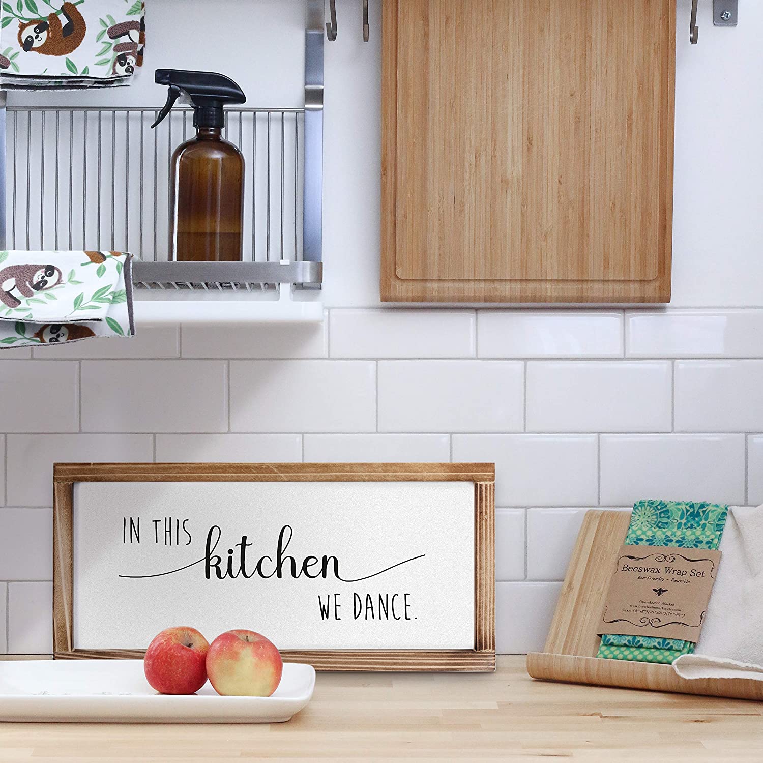 Signs In This Kitchen We Dance Sign Kitchen Sign Farmhouse Sign Home ...