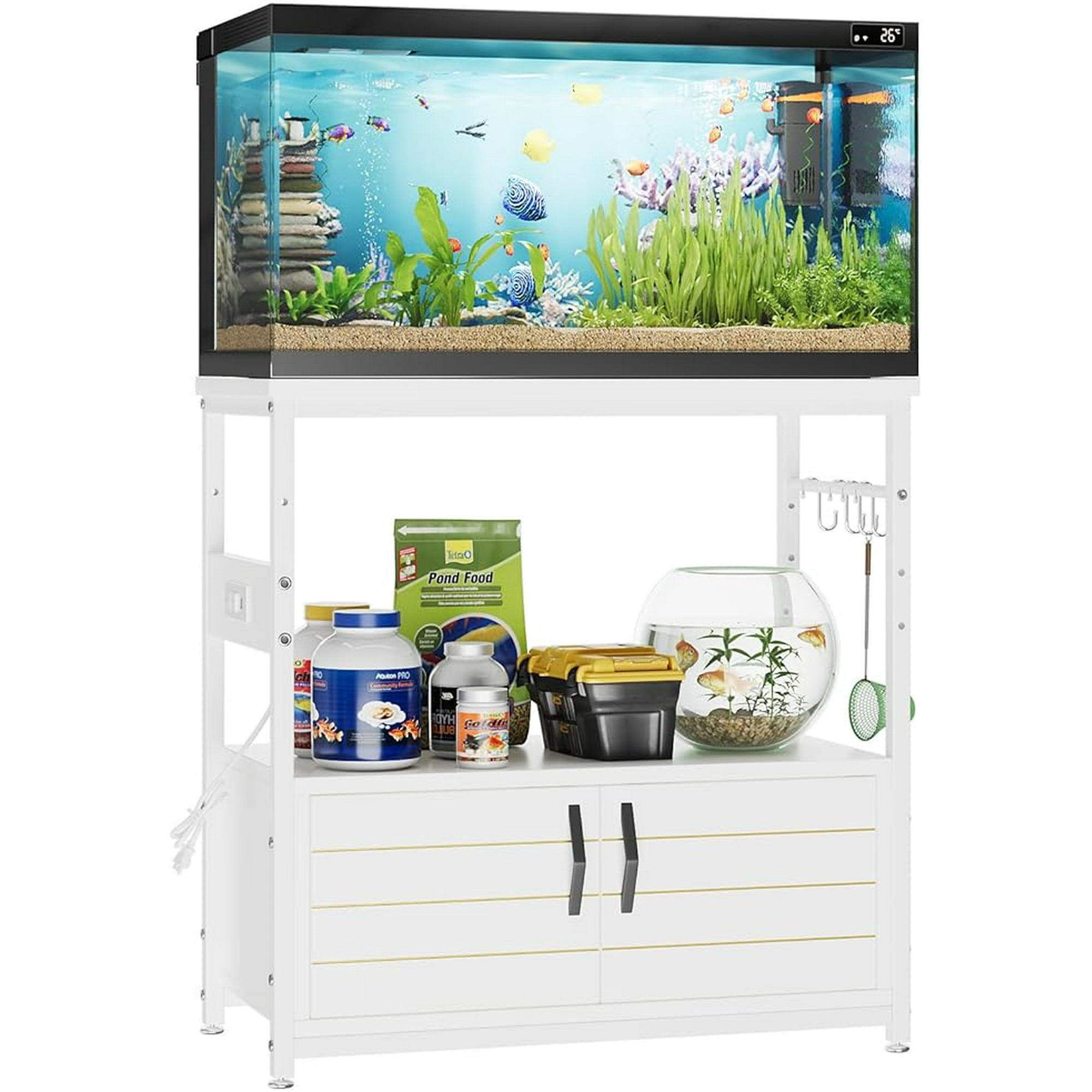 Click here for Bestier 20-29 Gallon Aquarium Stand With Power Out... prices