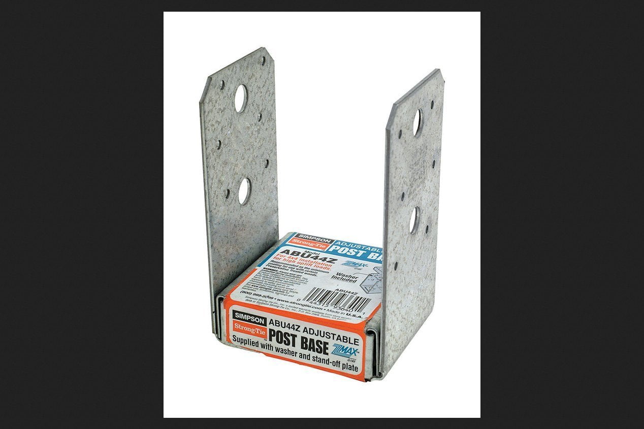 Simpson Strong-Tie ABU44Z Post Base Zmax 3-9/16"W X 3" L 16 Ga Zmax ...