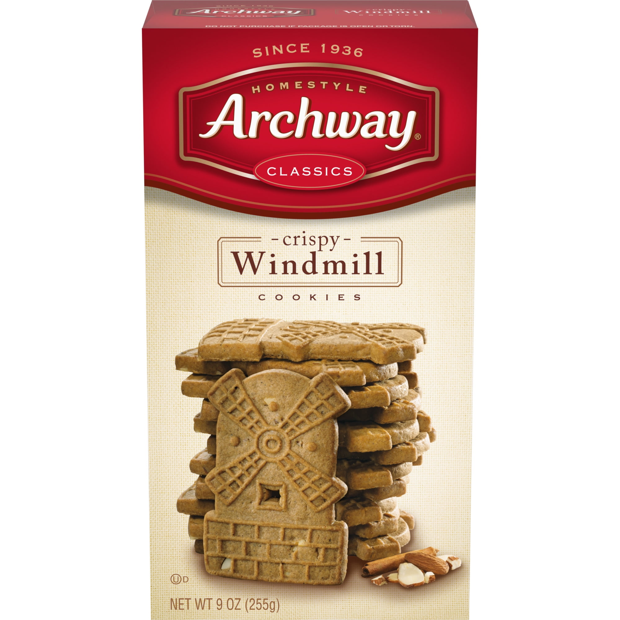 Archway Cookies, Crispy Windmill Cookies, 9 oz Box - Walmart.com