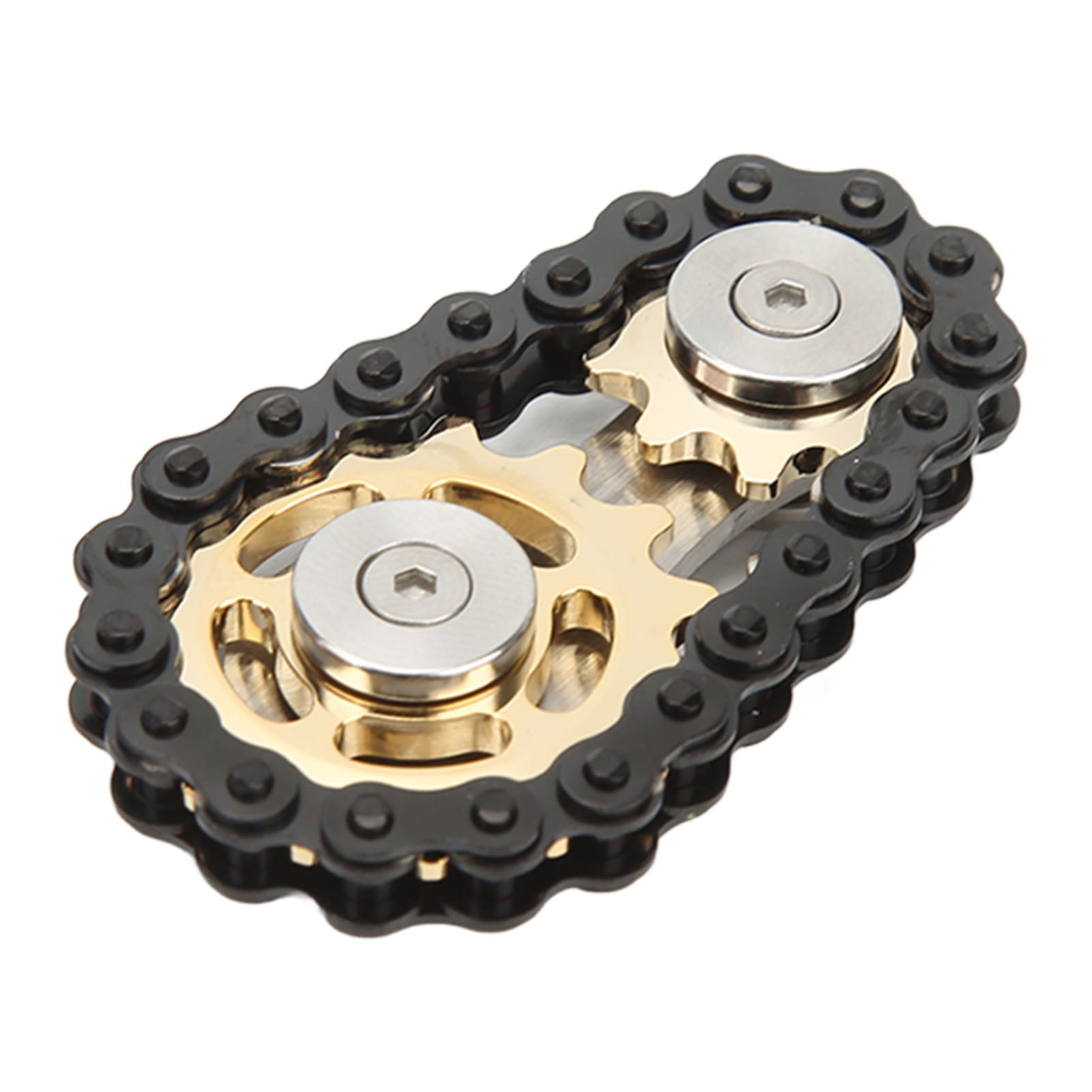 Bike Chain Gear Fidget Spinner, Metal Sprocket Chain Fidget Toy, Stress ...