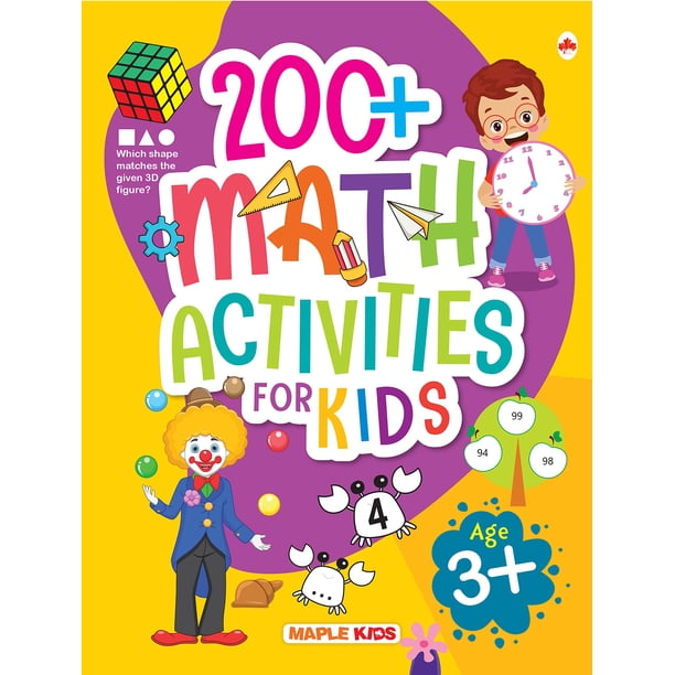 Math Activity Book For Kids - 200+ Activities For Age 3+ Years ...
