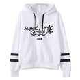 ILLIT merch Super Real Me hooded drawstring pocketless sweatshirt men ...