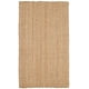 SAFAVIEH Natural Fiber Malcolm Braided Jute Area Rug, Natural, 2'3" x 4 ...