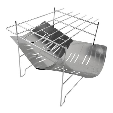 Stainless steel folding stove barbecue rack outdoor portable telescopic ...