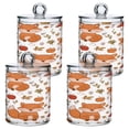 2PCS Clear Storage Jars Cotton Swabs Cans Translucent Plasticental ...
