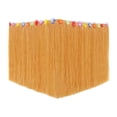 200X75Cm Straw Hawaiian Table Skirt Luau Skirt Natural Design Tropical ...