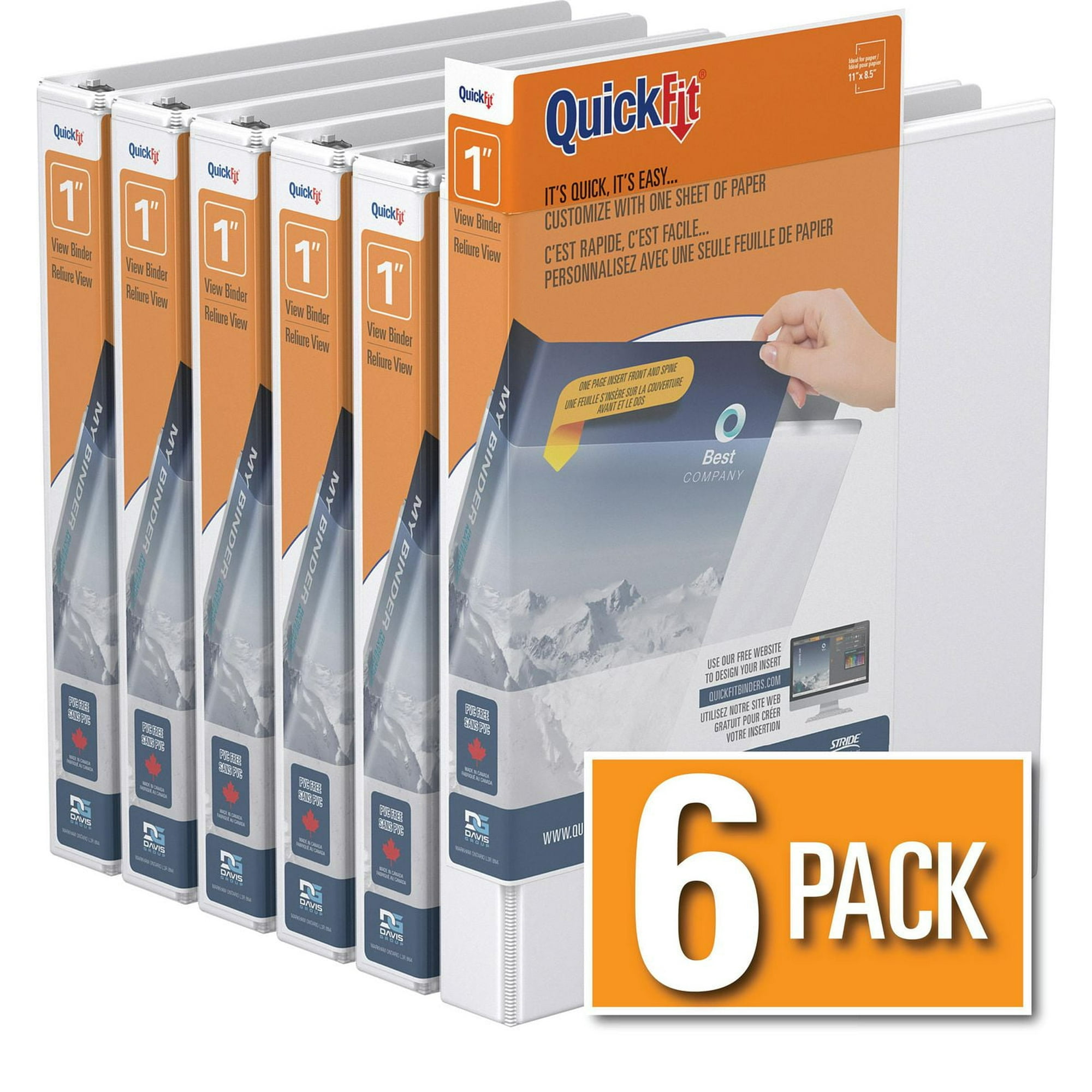 Click here for Quickfit View Binder  D Ring  6 Pack  1 prices