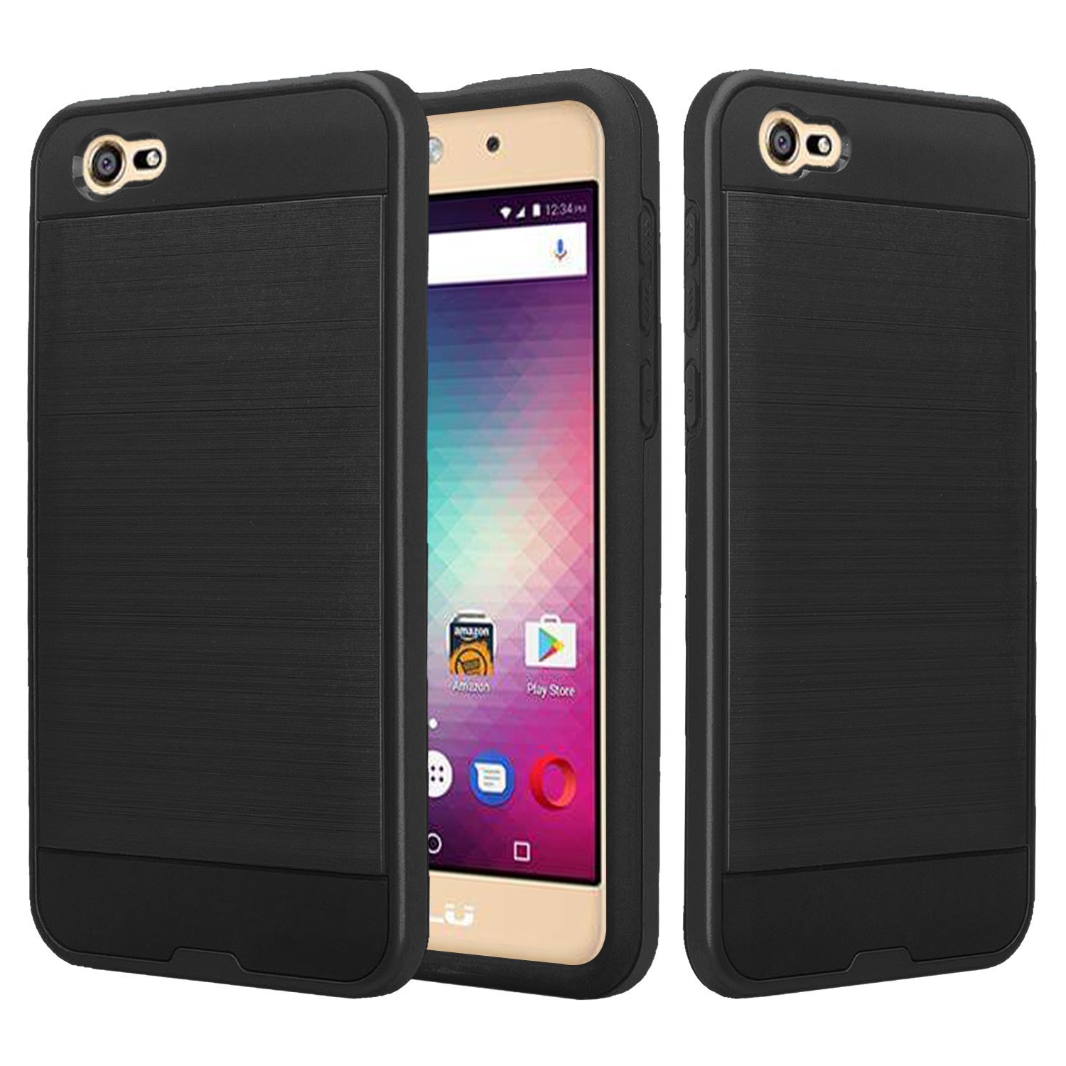 BLU Studio Selfie 3 Case, SOGA Shockproof Absorption Anti-Scratch Brush ...