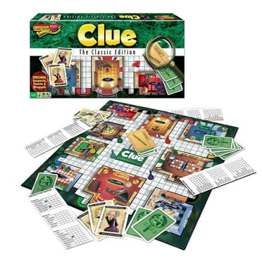 Retro Series Clue 1986 Edition Game, Board Game For 3-6 Players, For ...