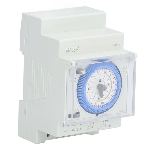 Time Switch, Mechanical Timer Memory Function 3 Module Segment 110-230V ...