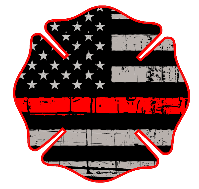 Fire Deparment Logo (T24) USA 4" Firefighter Vinyl Decal Sticker Car ...