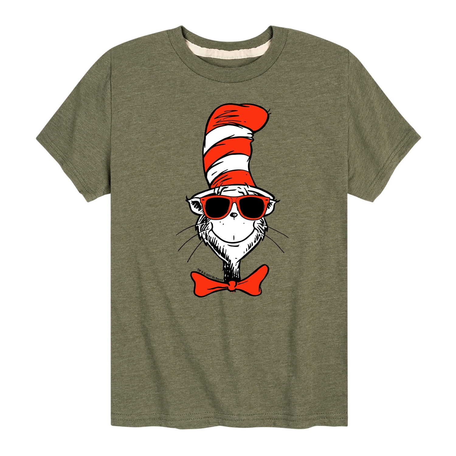 Dr. Seuss - Cat In The Hat Cool Shades - Toddler And Youth Short Sleeve ...