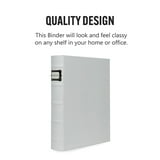 Bellagio-Italia CD/DVD Storage Binder - Full White - Leather - 288-Disc ...