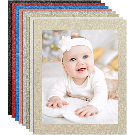 Pack of 16 Mixed Colors 10 x 12 Picture Mats, Picture Frame Mats with ...
