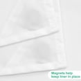 River Dream Waterproof Fabric Shower Curtain Liner With 3 Magnets