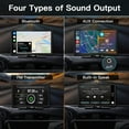 CARABC D9 9" Touch Screen Car Stereo with CarPlay, GPS and Backup ...