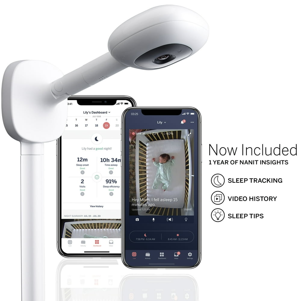 Nanit Plus™ Video Baby Monitor with Sleep Tracking (Wall Mount) - Walmart.com - Walmart.com