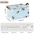 Bee Cloud Pattern Collapsible Storage Bin Open Home Shelf Basket Water ...