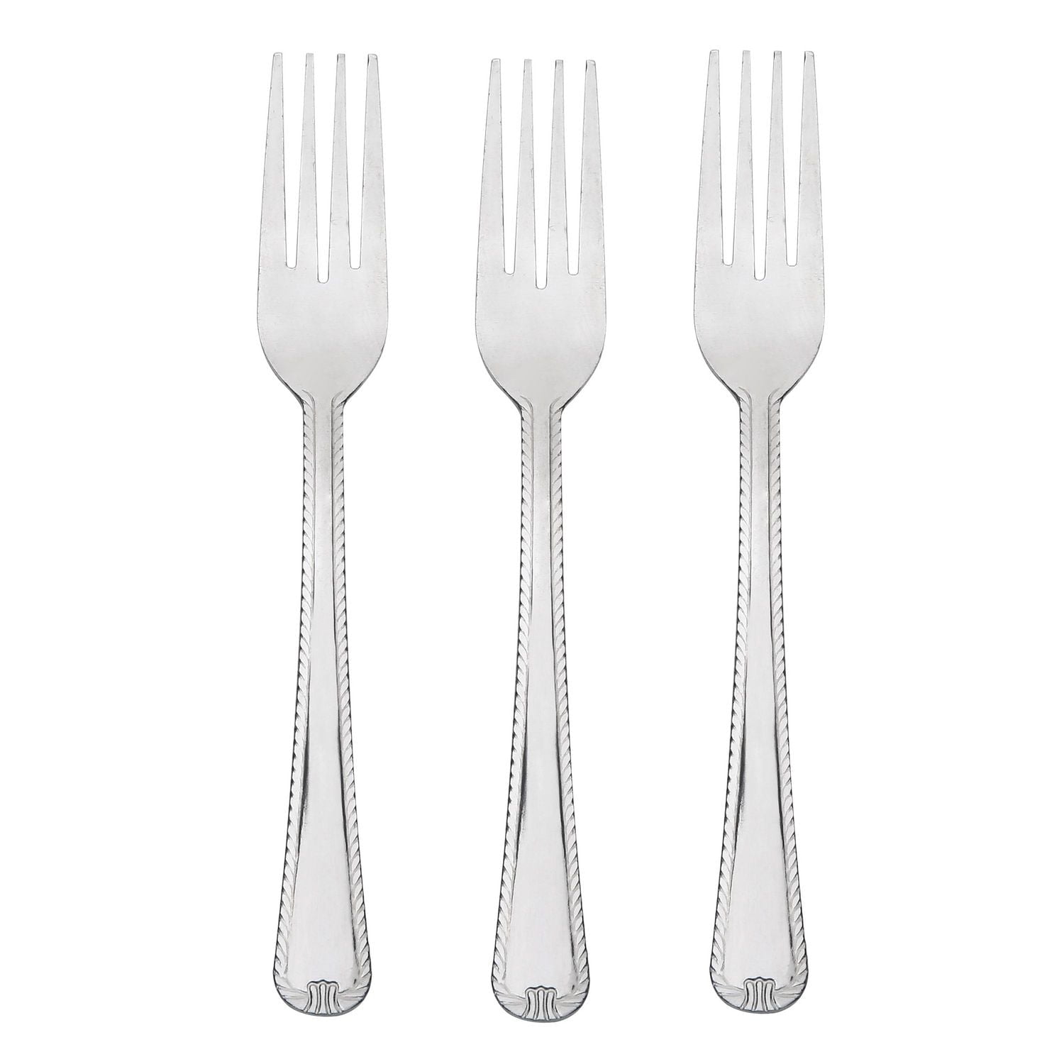 Mainstays 3-Piece Lace Pattern Dinner Forks Silver - Walmart.ca