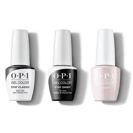 OPI Nail Gelcolor - Stay Classic Base, Shiny Top & Hollywood Movie Buff ...
