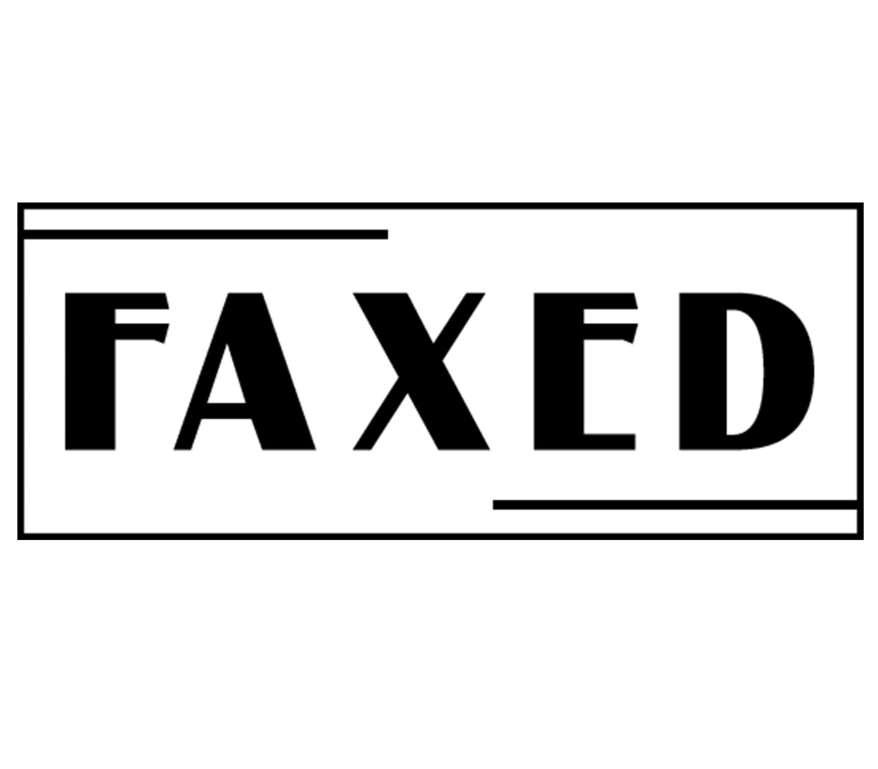 Printtoo Faxed Self Inking Rubber Stamp Pre-Inked Office Stamp- Home ...