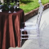 Efavormart 12 Pack Clear Resin Chiavari Chairs for Indoor Parties ...
