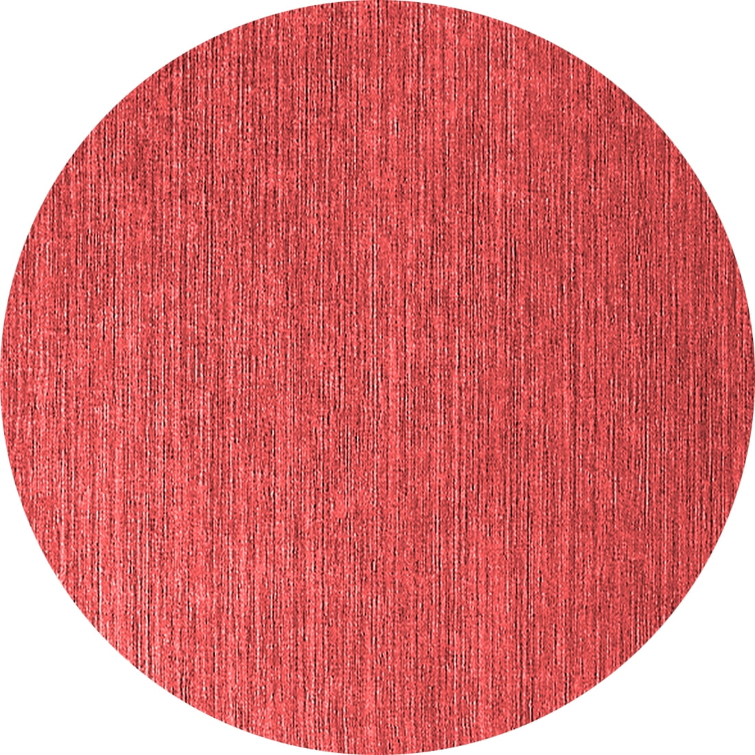 Ahgly Company Indoor Round Solid Red Modern Area Rugs, 6' Round ...