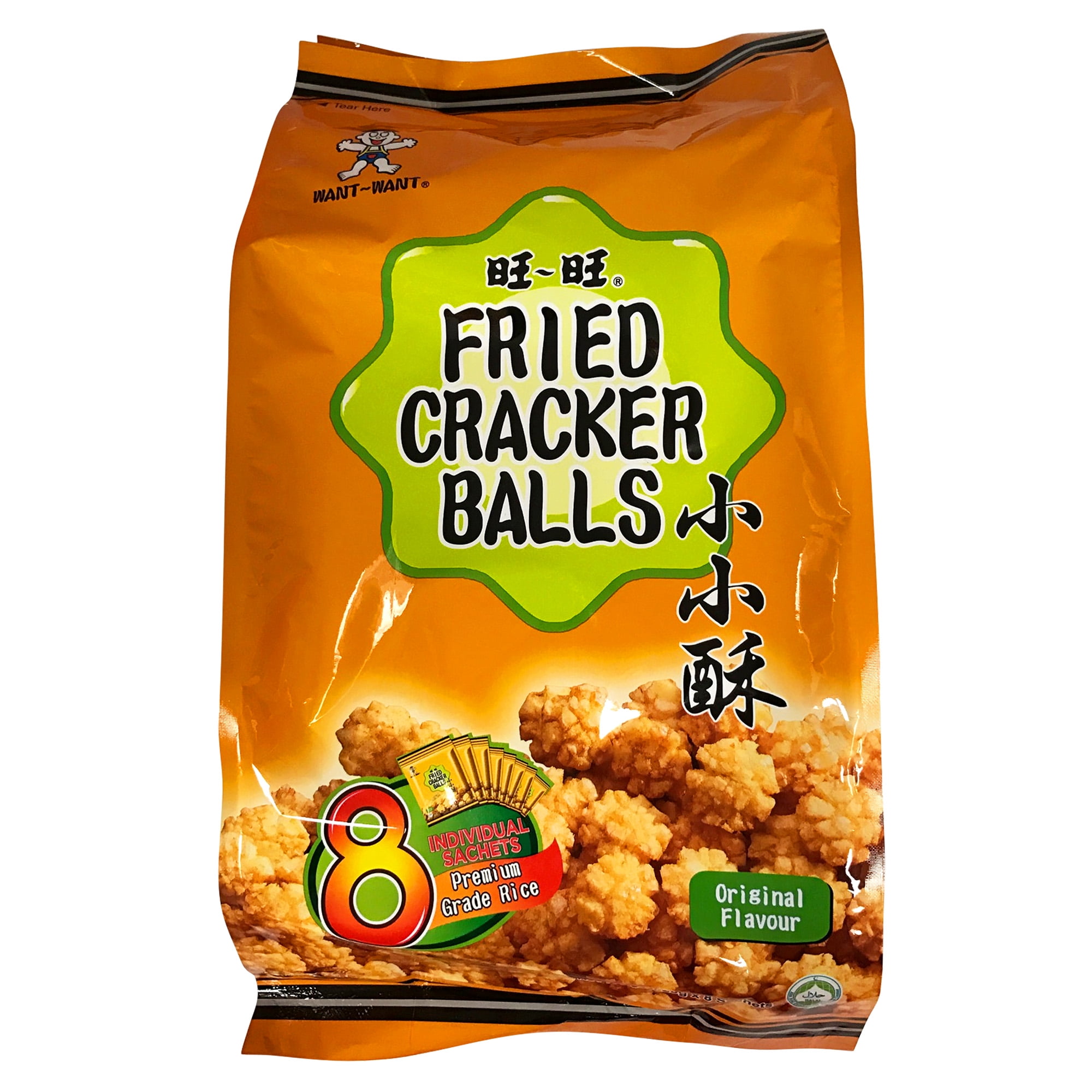 Want-want Fried Cracker Balls 8pk - Walmart.com