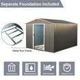 Metal Outdoor Storage Shed Clearance, Garden Storage Shed, Durable ...
