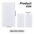 3Pcs Plastic Binder Dividers Index Page Tab for Planner Notebook Loose ...