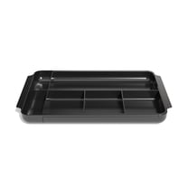 TRU RED 7-Compartment Expandable Plastic Drawer Organizer Black TR58204 ...