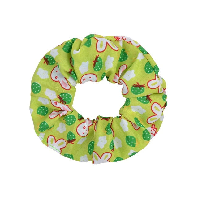 Big Chiffon Cartoon Animal Print Scrunches and Ponytail Holders ...