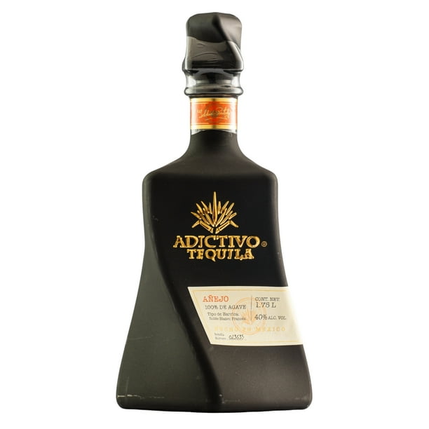 Tequila Adictivo Añejo Black 100% Agave 1750 ml | Walmart en línea