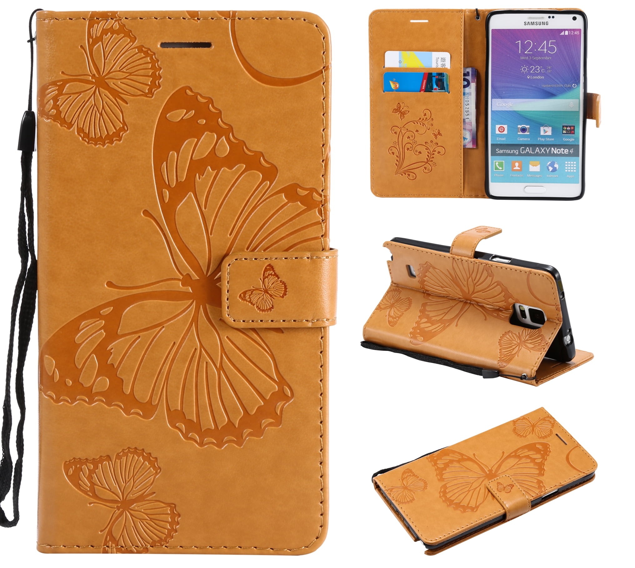 Etched Leather Case Note 4