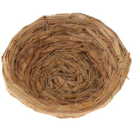 Handwoven Straw Bird Nest Cage Birdhouse/House for Parrot Pigeon Dove ...