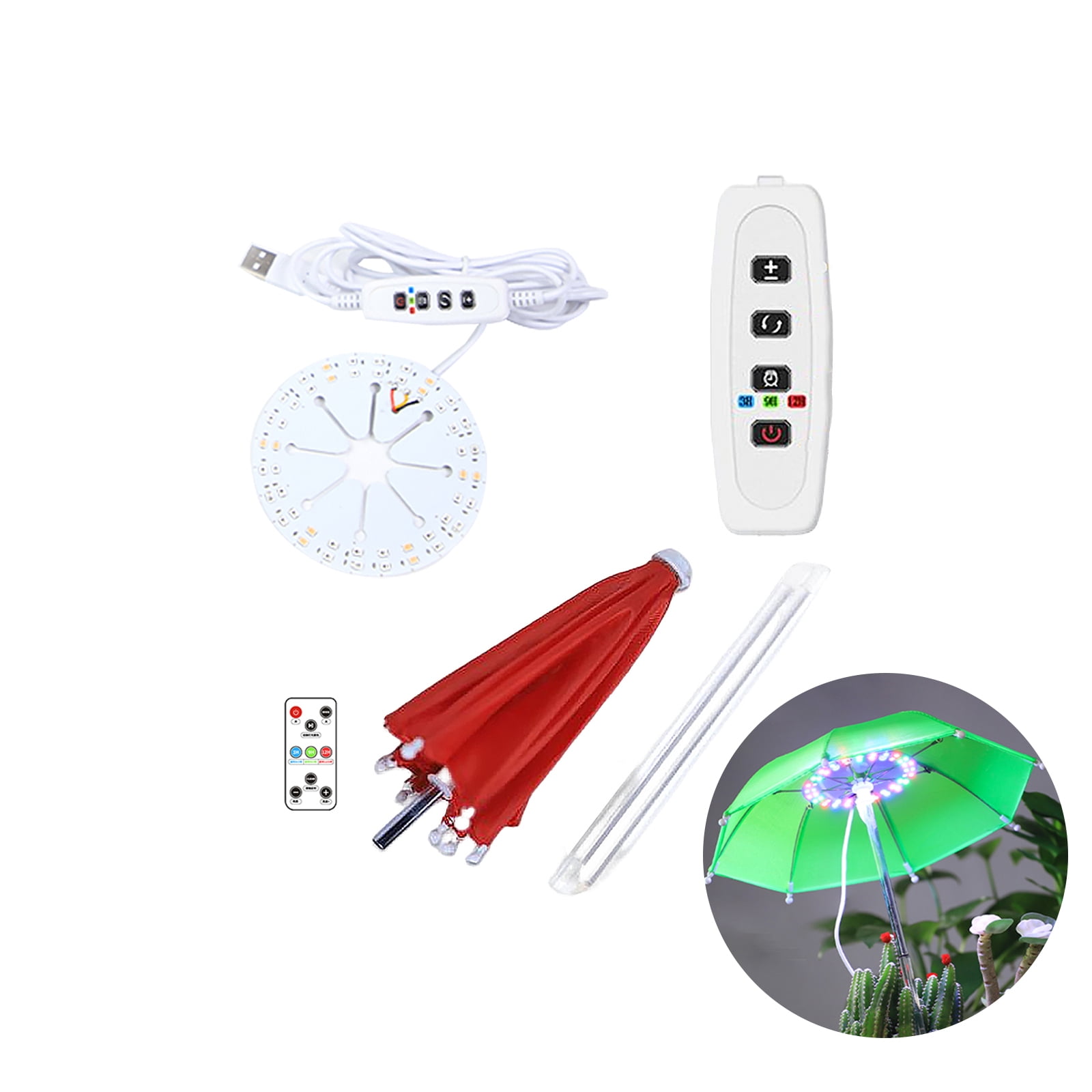 USB Timing Variable Color Lighting Ten Gear Dimming Led Simulating ...
