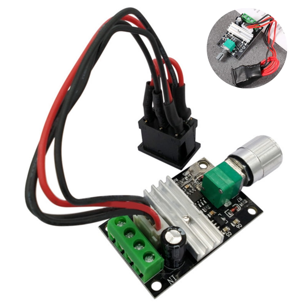 Controlador de Motor eléctrico de velocidad DC 6V 12V 24V 3A PWM DC con función de interruptor ...