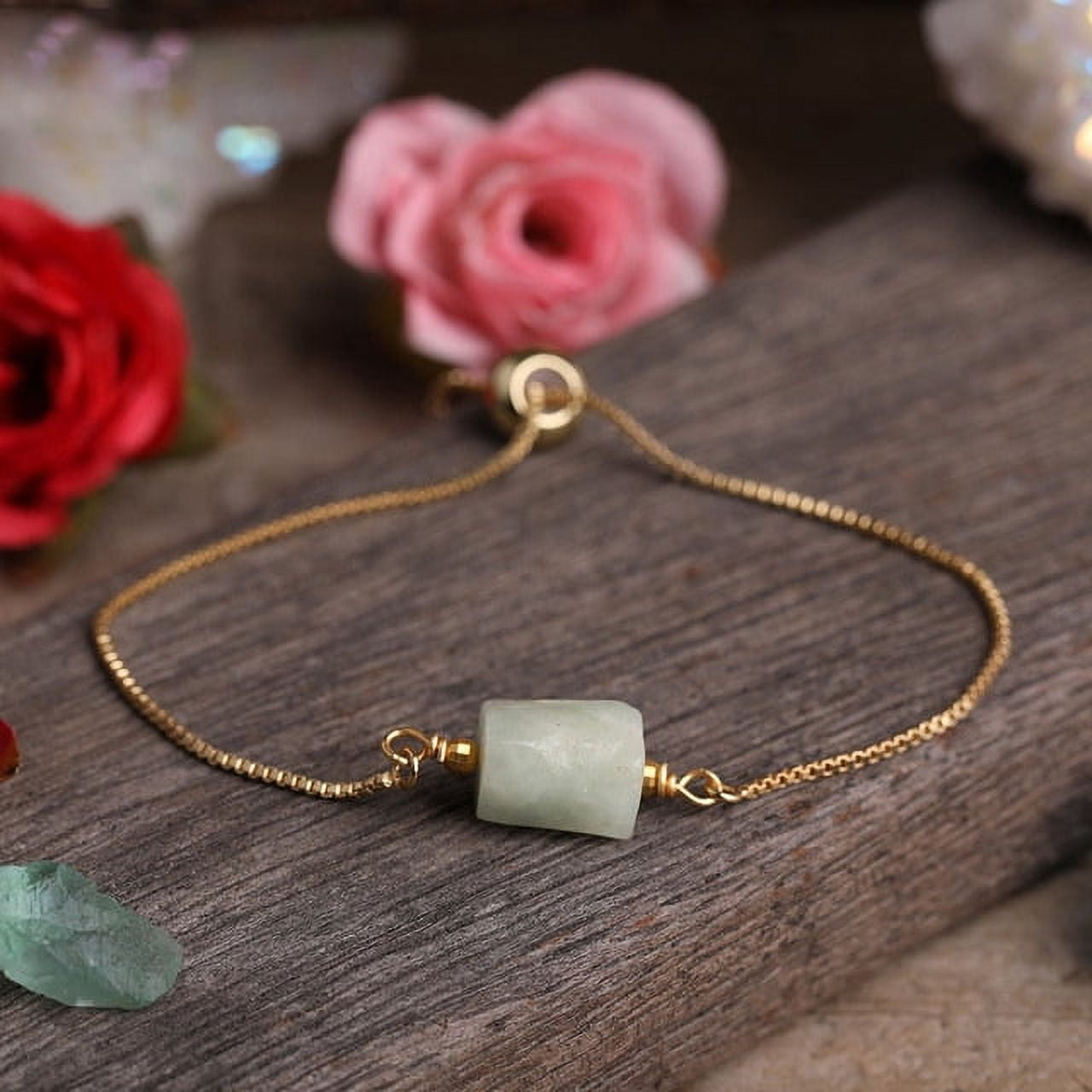 Granjero Gordo Pulsera de piedra curativa delicada Una variedad de ...