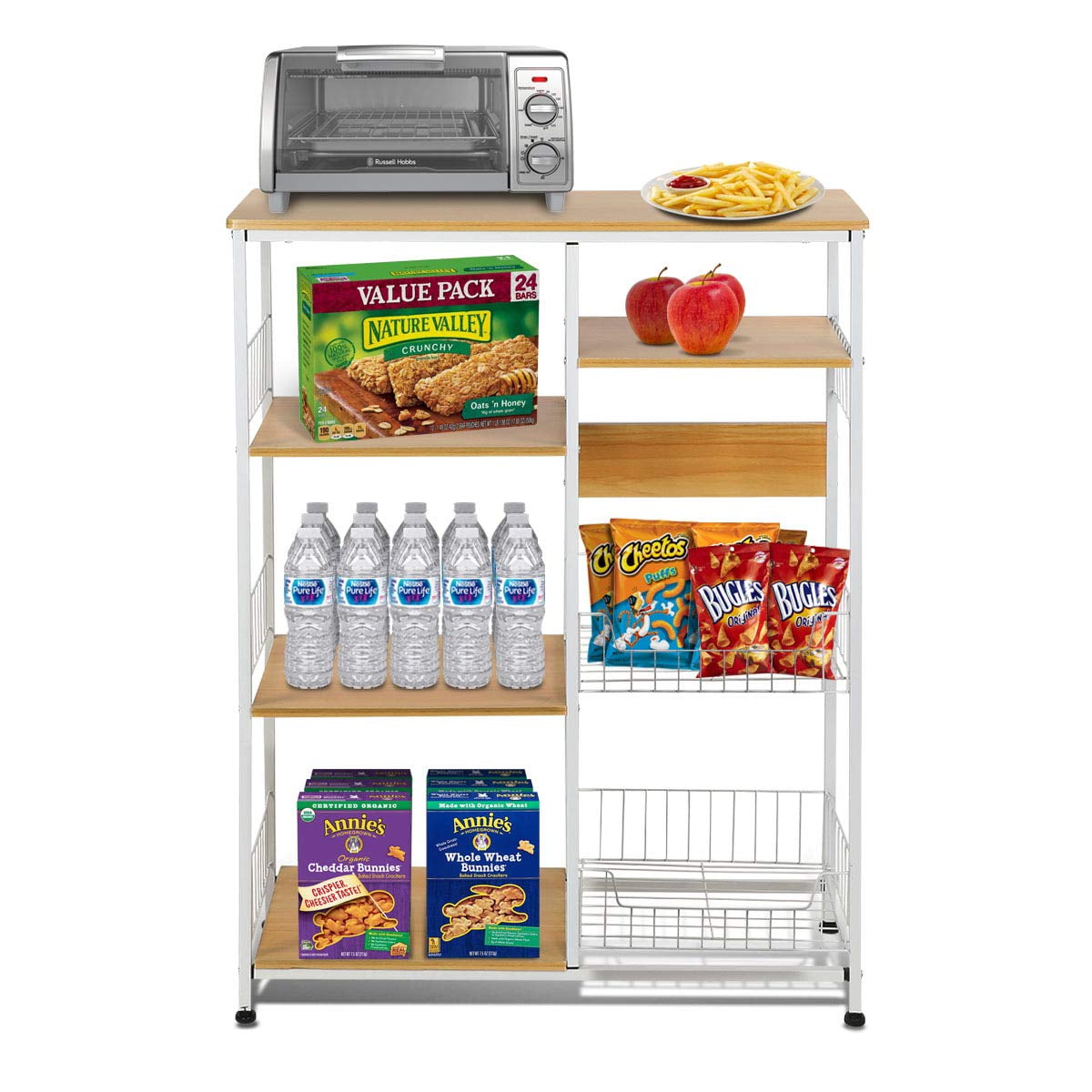 Magshion Baker's Rack Kitchen Island Dining Cabinet Basket Storage ...