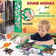 Dino Interactive Sound Book & 12 Large Dinosaur Toys Playset for Kids ...