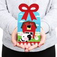 Big Dot of Happiness Farm Animals - Square Favor Gift Boxes - Barnyard ...