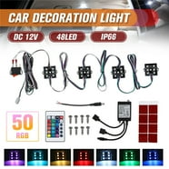 LEDGlow 4pc Blue LED Interior Underdash Lighting Kit - Walmart.com