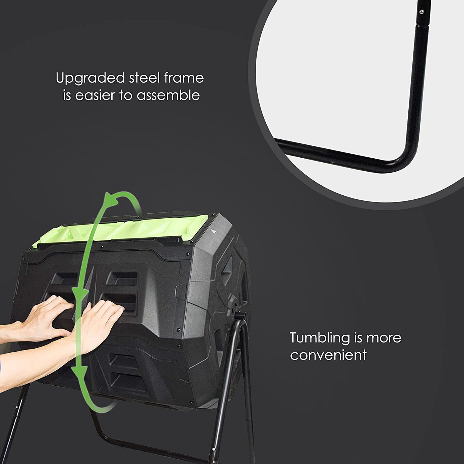 Compost Bin Kitchen SQUEEZE Master 43 Gallon Compost Bin For Garden ...
