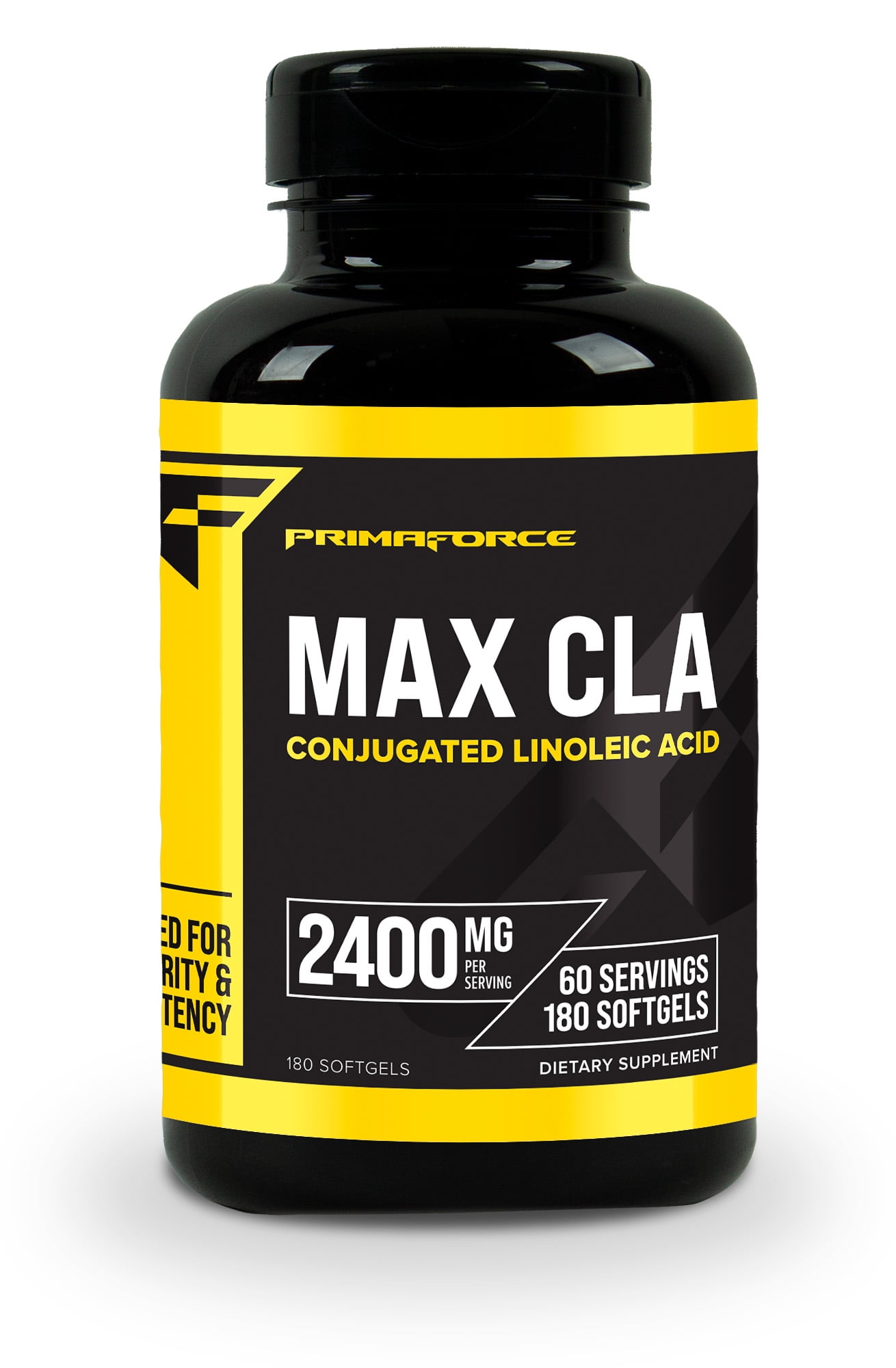 Primaforce Max CLA Supplement 2400 mg Per Serving, 180 Softgels, 60 ...