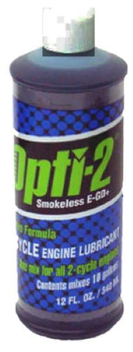 Interlube Opti-2 21212 12 oz Bottle of 2-Cycle Oil Lubricant With Fuel ...