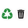 BINGLI Recyclable Non Recyclable Label Sticker Trash Can Self Adhesive ...