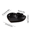 CaiTeLin Dipping Bowls Heart Shaped Plates Household Sauce Dishes ...