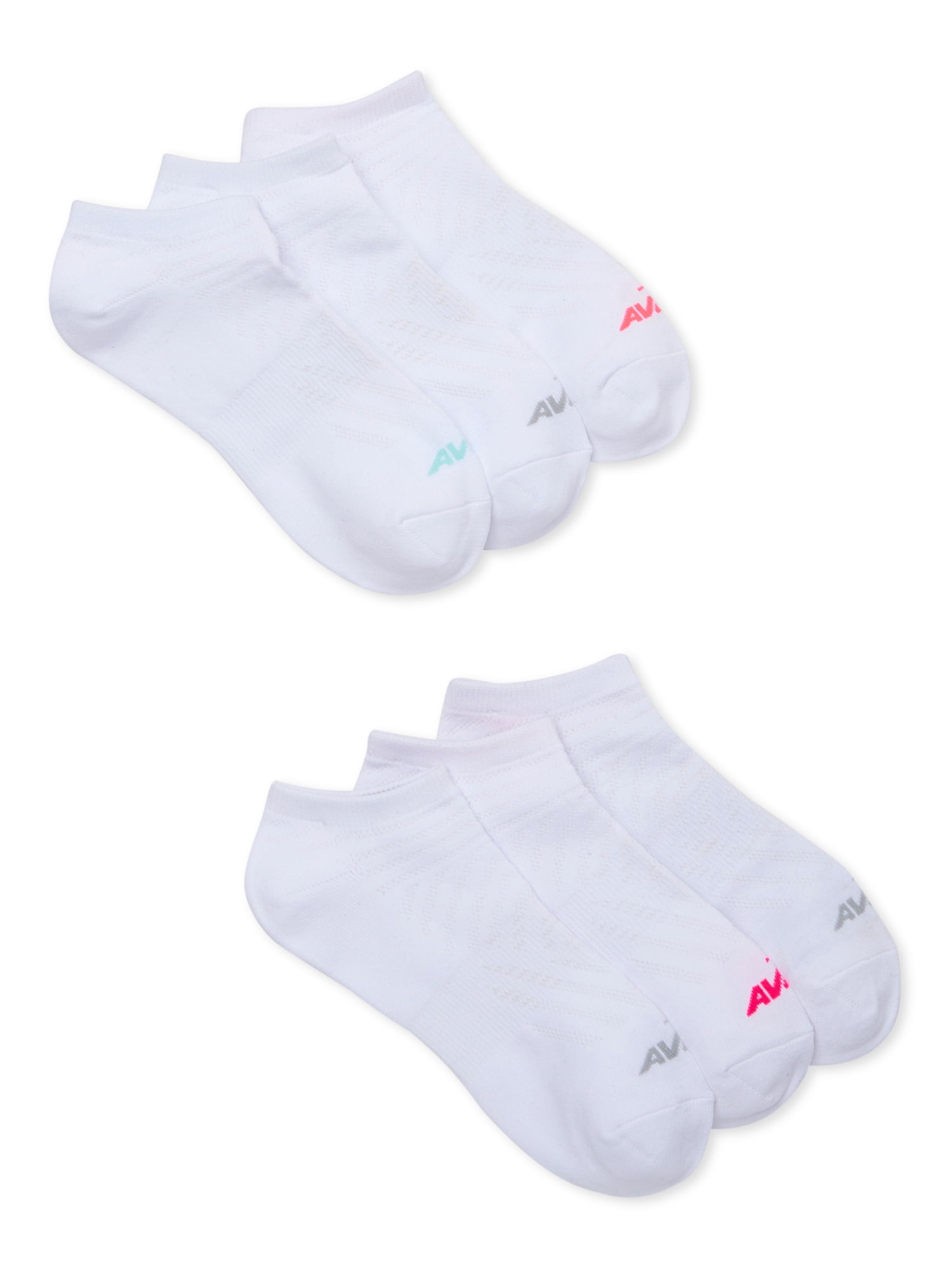 Avia Women's Pro Tech Lightweight No Show Socks, 6 Pack - Walmart.com