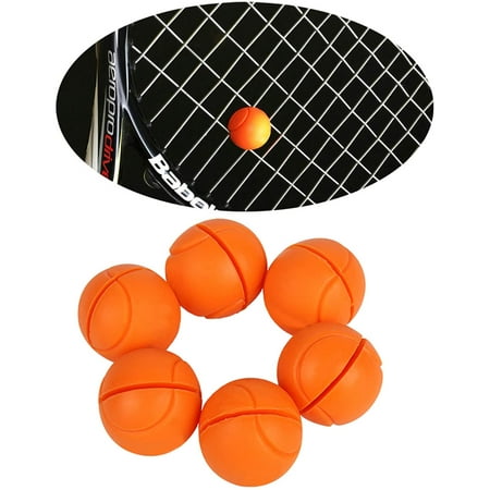 6 pcs Tennis Racket Vibration Dampeners Silicone Shock Absorbers Tennis ...